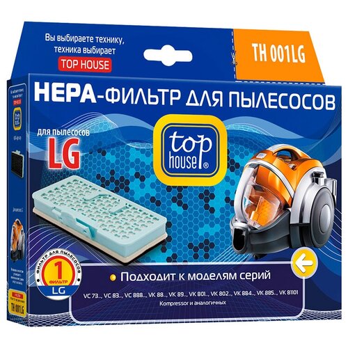 Top House HEPA-фильтр TH 001LG, голубой, 1 шт.