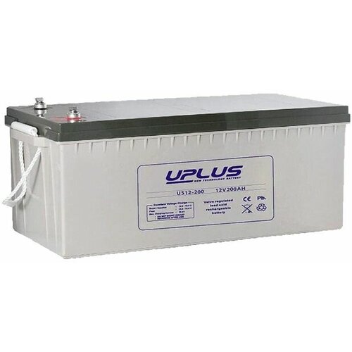 Аккумулятор (АКБ) UPLUS AGM Leoch US12-200 12V 200Ah для ИБП, стационарных установок 522/240/225 200 Ач (Юплас) АГМ
