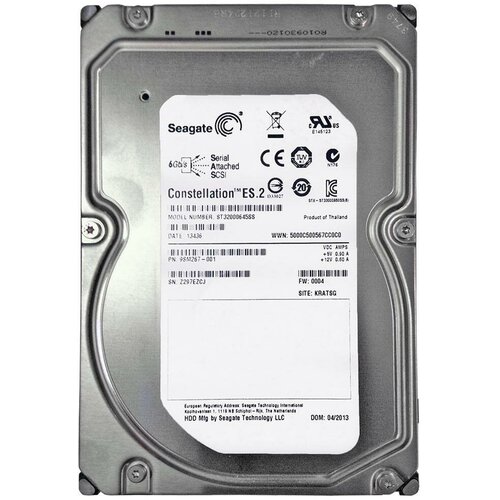 Жесткий диск Seagate Constellation 2TB 6G SAS 7.2K-rpm SAS 3.5" 9SM267-001