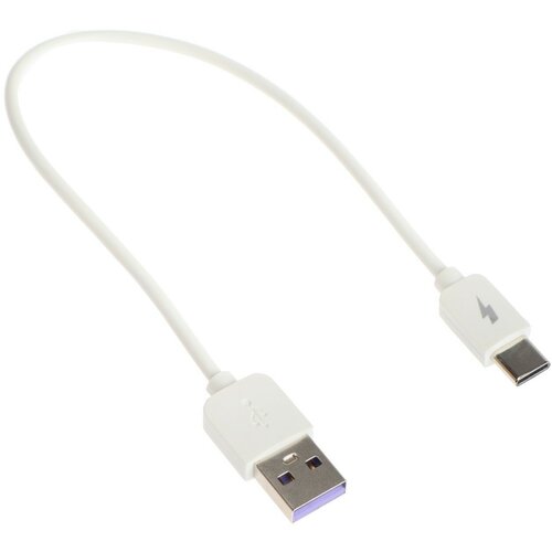 Кабель EX-K-1392, Type-C - USB, 2.4 А, 0.25 м, силиконовая оплетка, белый