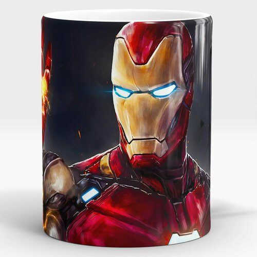 Кружка для чая и кофе с принтом Железный человек фильм Iron Man