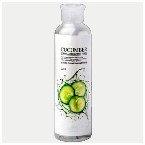 Тоник для лица с экстрактом огурца Eco Branch Cucumber Hypoallergenic Skin Toner, 250 мл