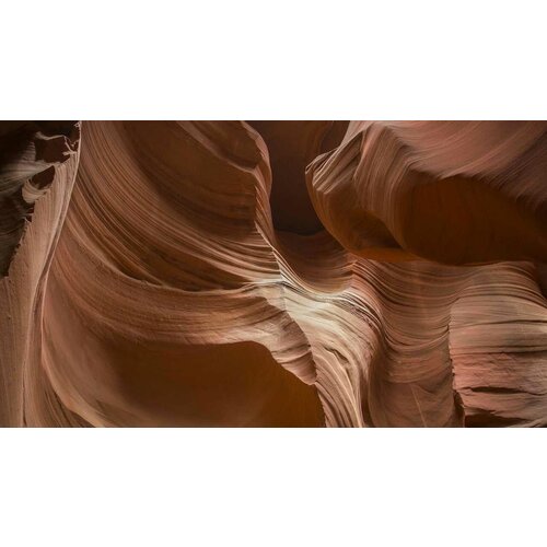 Картина на холсте 60x110 Альянс Лес "Пещера каньон скалы" на подрамнике / интерьер/ декор