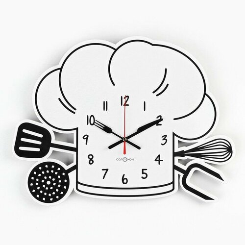 Часы настенные Соломон кухня, "Колпак", дискретный ход, 27х37 см
