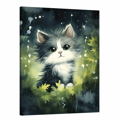 Интерьерная картина 50х70 "Котенок"