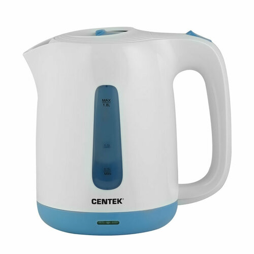 Чайник Centek CT-0044, 1,8 л, 2,2кВт, съёмный фильтр, окно уровня воды, пластик