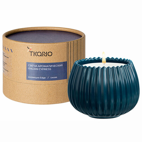 Свеча ароматическая Italian Cypress Edge синий 30 ч Tkano TK23-ARO0001