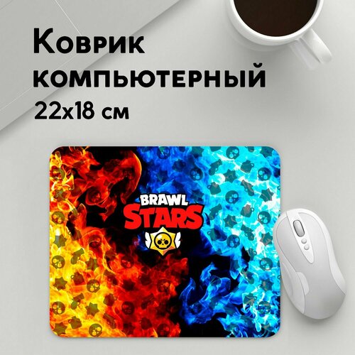 Коврик для мышки прямоугольный 220x180x3мм / Геймерам / Brawl Stars