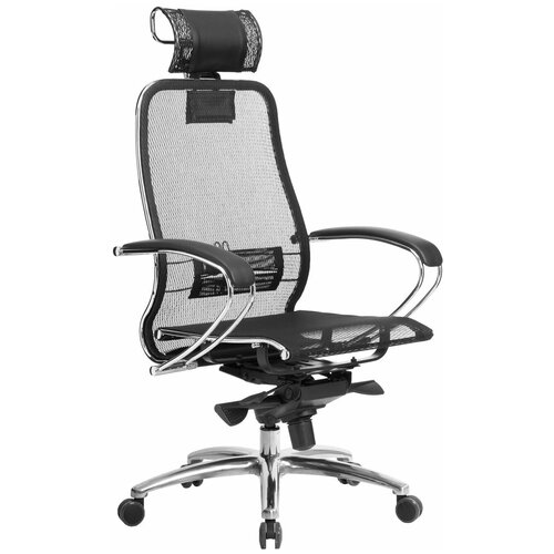 Компьютерное кресло METTA Samurai S-2.04 офисное, обивка: текстиль, цвет: черный