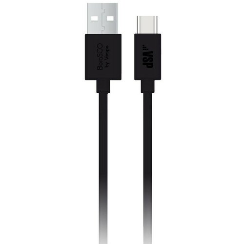 Дата-кабель BoraSCO Silicone USB – Type-C 2А, 3м (черный)