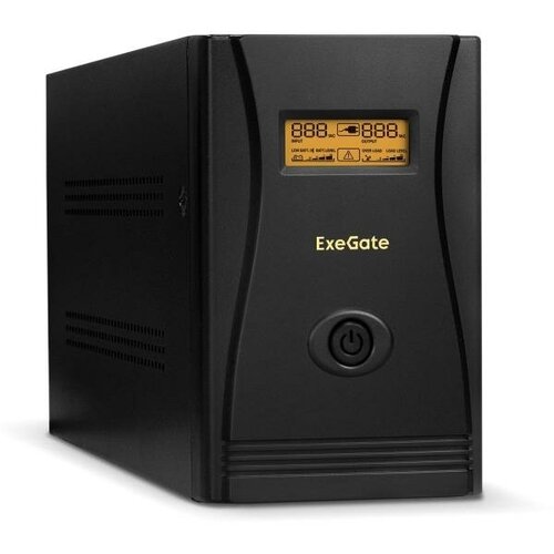 Exegate EP285517RUS ИБП ExeGate SpecialPro Smart LLB-2000. LCD. AVR. C13. RJ. USB <2000VA/1200W, LCD, AVR, 6*IEC-C13, RJ45/11, USB, Black>