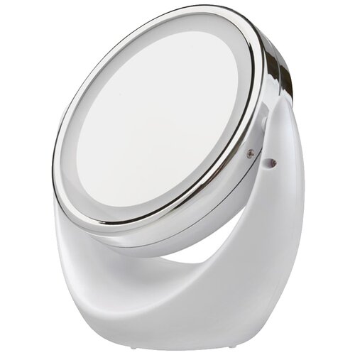 Gezatone зеркало косметическое настольное LM110 зеркало косметическое настольное LM110 с подсветкой, белый/серебристый
