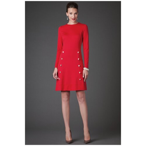 Платье Арт-Деко, размер 42, красный