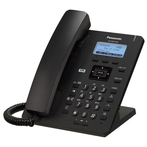 VoIP-телефон Panasonic KX-HDV130 черный черный