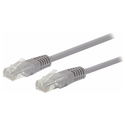 Патч-корд ExeGate UTP-RJ45-RJ45-C5e-CU-2M, 2 м, серый