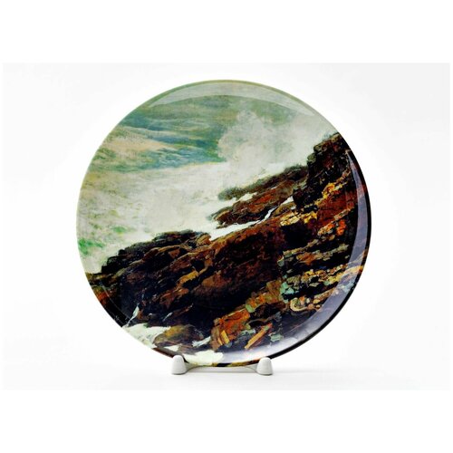 Декоративная тарелка Уинслоу Хомер Высокий скалистый берег в штате Мэн