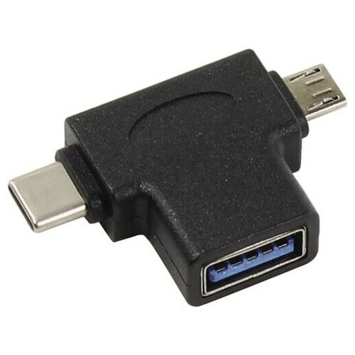 Адаптер OTG (On-The-Go) USB 3.0 type C/micro-B -> A Orient UC-302