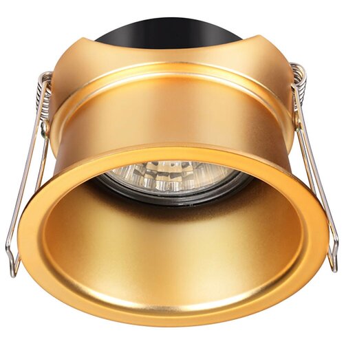 Светильник Novotech Butt 370447, GU10, 50 Вт, нейтральный белый, цвет арматуры: золотой, цвет плафона: золотой