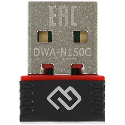 Сетевой адаптер Wi-Fi Digma DWA-N150C N150 USB 2.0 (ант. внутр.) 1ант. (упак:1шт)
