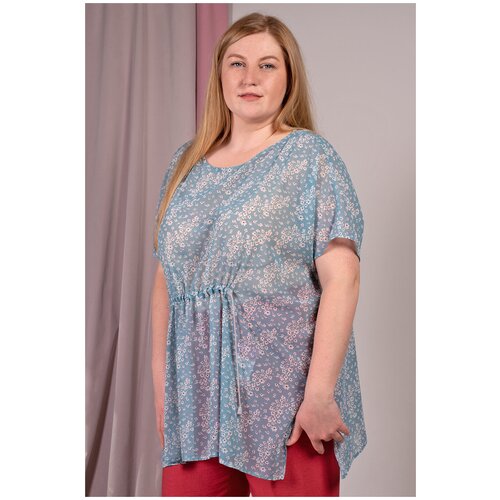 Блуза Mila Bezgerts, размер 126, голубой