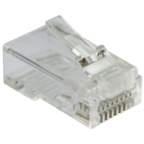 Lanmaster LAN-EZ45-8P8C/U5E-100 Коннектор RJ45 тип EZ 8P8C UTP Cat.5e универсальный 100шт