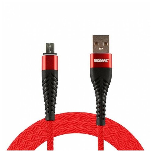 Аксессуар WIIIX USB - MicroUSB 1m Red CB725-UMU-10R