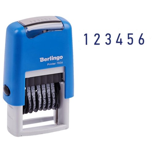 Нумератор автоматический Berlingo Printer 7836 (6-разрядный, высота шрифта 3мм) (BSt_82406), 10шт.