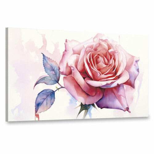 Интерьерная картина 100х60 "Розы в гармонии природы"