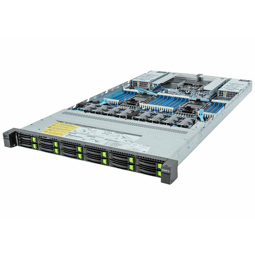 Серверная платформа Gigabyte R183-S92 (rev. AAV1) R183-S92-AAV1/1U/2x4677/ 32xDDR5-4800 RDIMM/RDIMM 3DS/ 12x2.5"