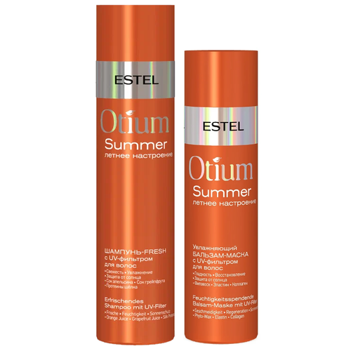 Набор Estel Otium Summer шампунь 250 мл. + Увлажняющий бальзам 200 мл. с uv-фильтром