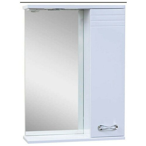 Зеркало-шкаф Emmy Рио 50х70 правый, с подсветкой, белый (rio50mir1-r)