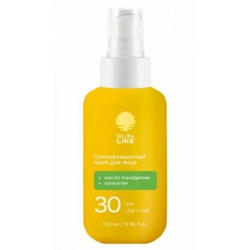 SUNLIKE Солнцезащитный крем для лица SPF30 100мл