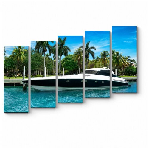 Модульная картина У берегов Майами 200x140