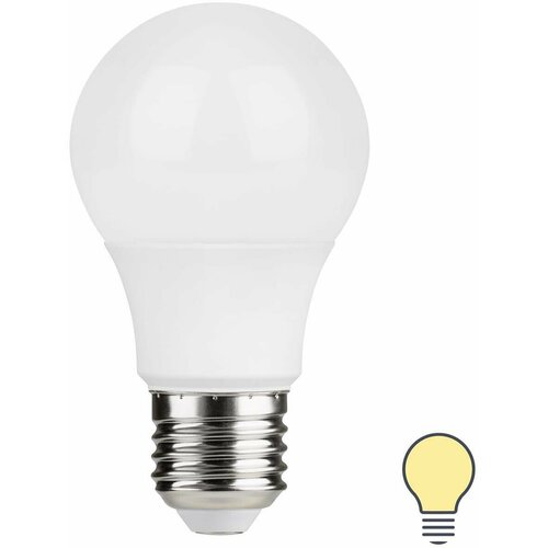 Комплект (6шт) светодиодных ламп Lexman, E27, 170-240 В, 7 Вт, груша матовая, 600 лм, теплый белый свет