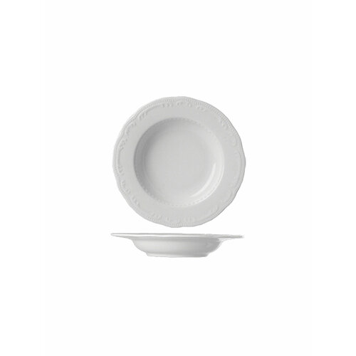 Набор из 6 глубоких тарелок "Wienna" круглая, 23х23х3,5 см, 300 мл, белый, фарфор, Tognana, VW001230000