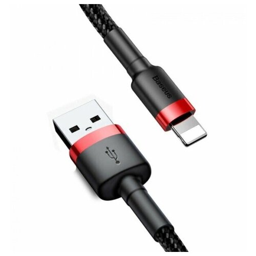 Кабель Baseus Cafule Cable for iP USB - Lightning 2м 1.5A (black and red)