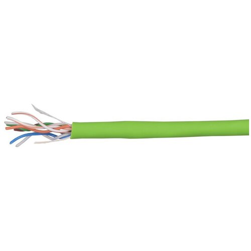 Кабель U/UTP ITK 24AWG(4х2х0,51)Cat.5е, для внутренней прокладки, одножильный(solid), LSZH нг(А)-HFLTx, бухта 30м, зелёный LC1-C5E04-122