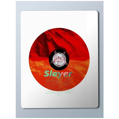 Коврик для мыши с принтом Музыка Slayer slayer, hard rock, слэйер - 22297