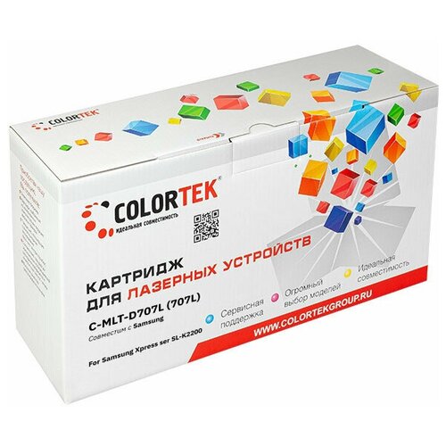 Картридж лазерный Colortek CT-MLT-D707L (707L) для принтеров Samsung