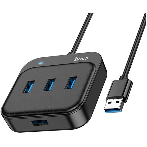 Хаб USB Hoco HB31 4xUSB 3.0 Black 6931474784865