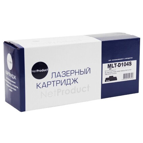 Картридж NetProduct 999010090252 совместимый Samsung MLT-D104S b/w (1500 стр.)