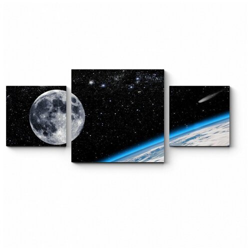 Модульная картина Бескрайние просторы космоса 190x81