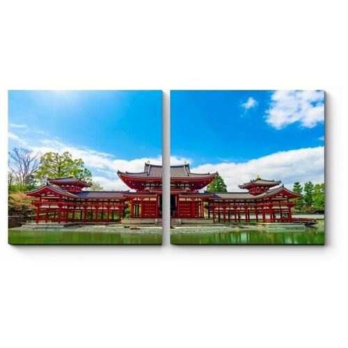 Модульная картина Храм Биодо, Киото70x35