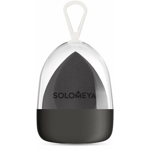 Solomeya Косметический спонж для макияжа со срезом Черный / Flat End blending sponge Black