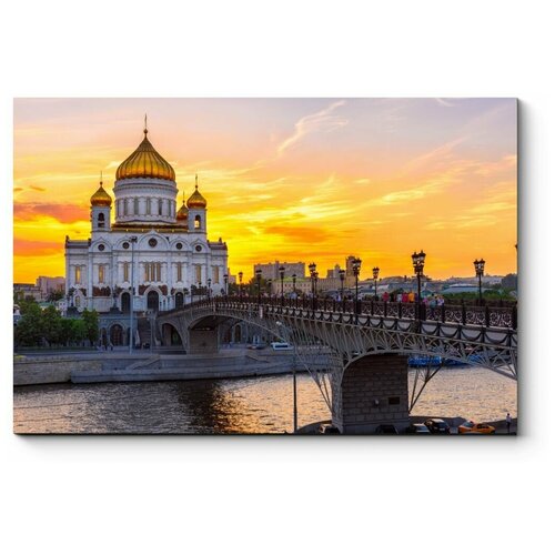 Модульная картина Великолепие храмов Москвы50x33