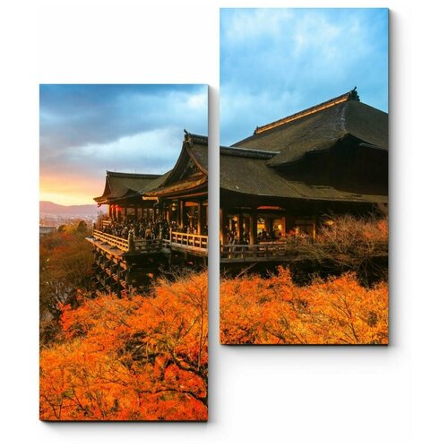 Модульная картина Осенний Киото на закате110x138