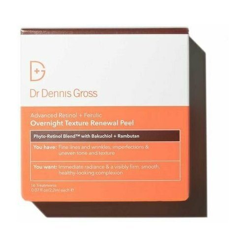 Dr. Dennis Gross Ночной обновляющий пилинг Advanced Retinol + Ferulic 16 шт