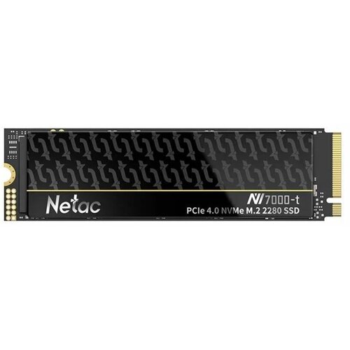 Накопитель Netac NV7000-t NT01NV7000T-512-E4X SSD, M.2, 512Gb, PCI-E 4.0 x4, чтение: 7200 Мб/сек, запись: 4400 Мб/сек, 3D NAND, 320 TBW