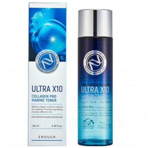 Тонер омолаживающий с коллагеном ENOUGH Premium Ultra X10 Collagen Pro Marine Toner 130ml