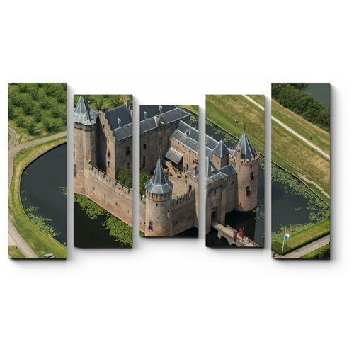 Модульная картина Средневековый замок Мейдерслот в Нидерландах150x90
